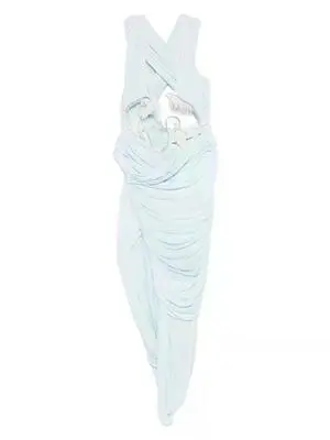 Christopher Esber Sculptured Draped Asymmetric Dress