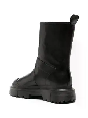 Hogan Logo-buckle 40mm Ankle Boots