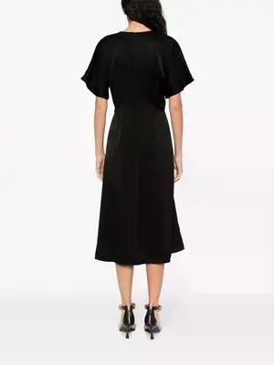 Michael Kors Flared Satin Midi Dress