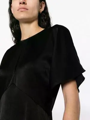 Michael Kors Flared Satin Midi Dress