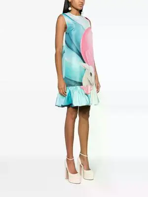 Nina Ricci Graphic-print Flared Minidress