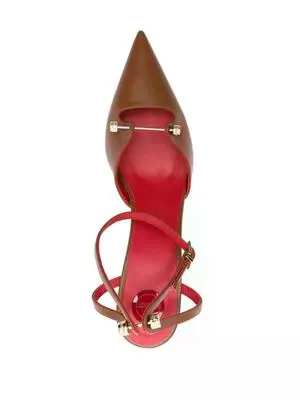 HARDOT 70mm Block Heel Pumps With Buckle-fastening Ankle Strap