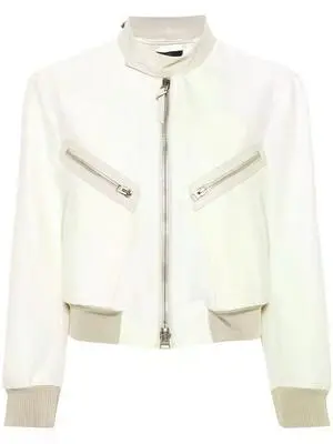TOM FORD Contrasting-trim Jacket - Neutrals