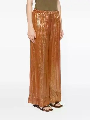 FORTE_FORTE Straight-leg Lurex Trousers