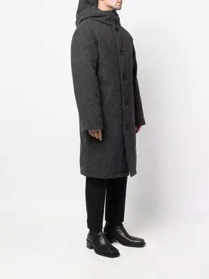 AMI Paris Single-breasted Wool Coat