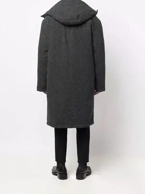 AMI Paris Single-breasted Wool Coat