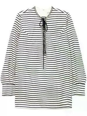 Dice Kayek Embellished-neck Mini Dress