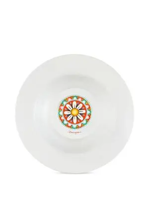 Dolce & Gabbana 2 Piece Fine Porcelain Soup Plate Set