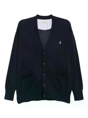 Undercover Embroidered Cardigan - Blue