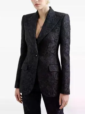 Dolce & Gabbana Dna Floral-jacquard Single-breasted Blazer