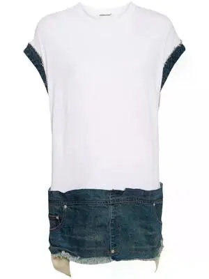 Undercover Cotton Top With Denim Trim