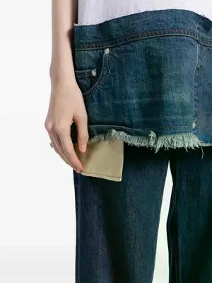 Undercover Cotton Top With Denim Trim