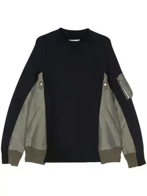 Sacai Paneled Sweatshirt - Blue