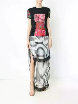 AMIR SLAMA Paneled Beaded Blouse