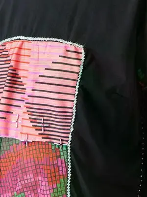 AMIR SLAMA Paneled Beaded Blouse