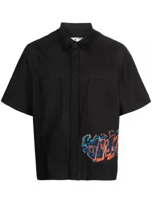 Off-white Short Sleeve Shirts For Men