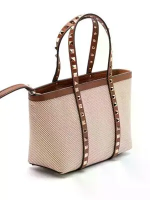Valentino Garavani Check-pattern Tote Bag - Neutrals