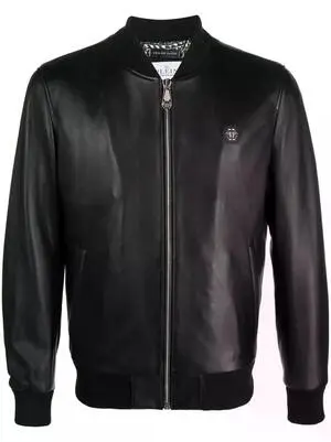 Philipp Plein Bomber Leather Jacket