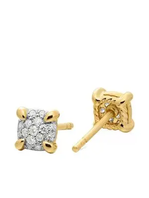 David Yurman 18kt Yellow Gold Petite Chatelaine Diamond Stud Earrings