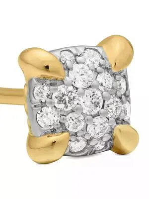 David Yurman 18kt Yellow Gold Petite Chatelaine Diamond Stud Earrings
