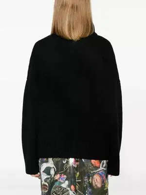 JW Anderson High-neck Sweater With Leather Pocket