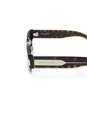 Saint Laurent Tortoiseshell Oval Sunglasses