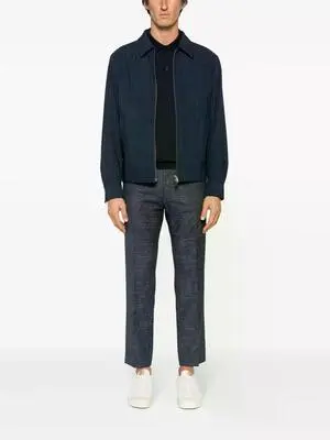BOSS Fine-knit Polo Jumper