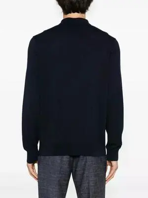 BOSS Fine-knit Polo Jumper