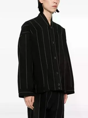 JAN JAN VAN ESSCHE Striped Linen-cotton Jacket
