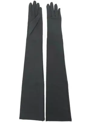Dolce & Gabbana Elbow-length Stretch Gloves - Grey