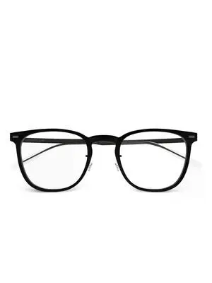 Montblanc Square-frame Glasses - Black