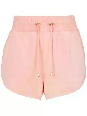 Balmain Embroidered-logo Cotton Shorts