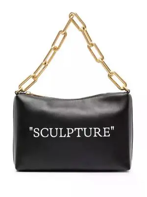 Off-White Block Pouch Leather Shoulder Bag