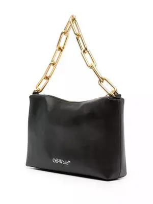 Off-White Block Pouch Leather Shoulder Bag