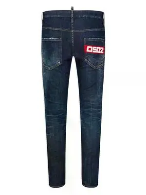 Dsquared2 Logo-appliqué Slim-cut Jeans