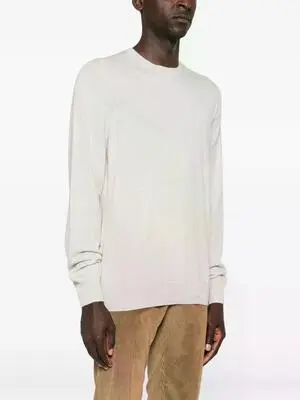FAY Virgin Wool Knit Sweater - Neutrals
