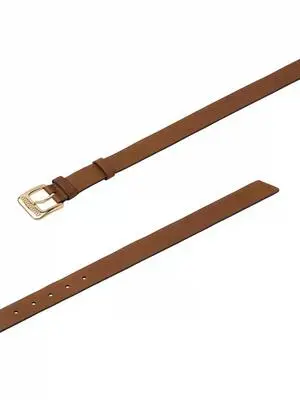 Miu Miu Cut-out Logo Leather Belt - Brown