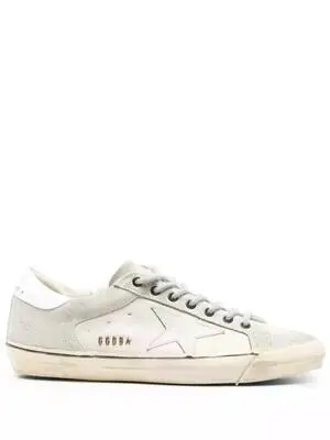 GOLDEN GOOSE Super-star Distressed Leather Sneakers