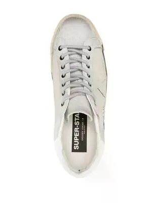 GOLDEN GOOSE Super-star Distressed Leather Sneakers