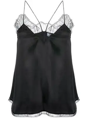 IRO PARIS Lace-trimmed Camisole - Black
