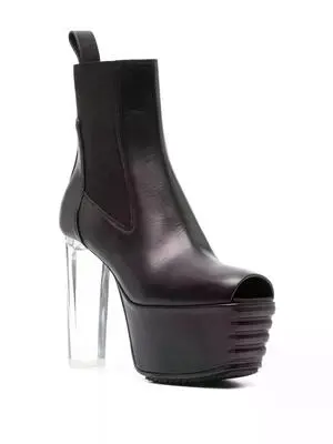 Rick Owens 160mm Open-toe Leather Heeled Boots