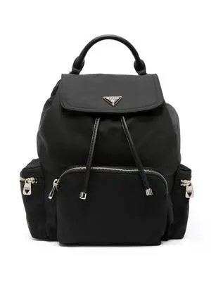 Guess Gemma Logo-plaque Backpack - Black