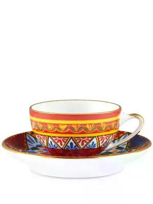 Dolce & Gabbana Carretto Siciliano Espresso Set - Red