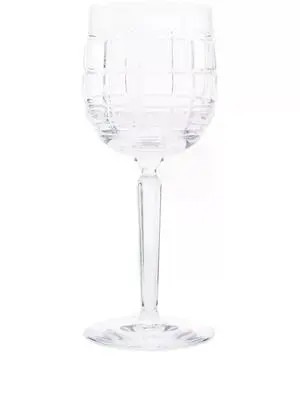 Ralph Lauren Hudson Plaid Wine Glass - Neutrals
