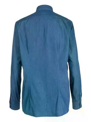 XACUS Spread-collar Cotton Shirt