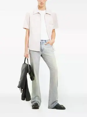 COURREGES Zip-up Twill Shirt
