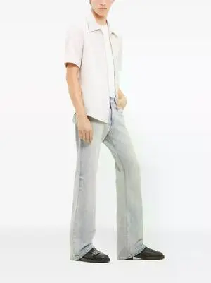 COURREGES Zip-up Twill Shirt