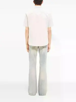 COURREGES Zip-up Twill Shirt