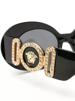 Versace Medusa Oval-frame Sunglasses
