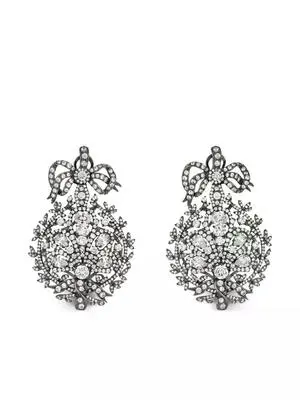 ANABELA CHAN 18kt Black Gold Mirage Diamond Earrings - Silver